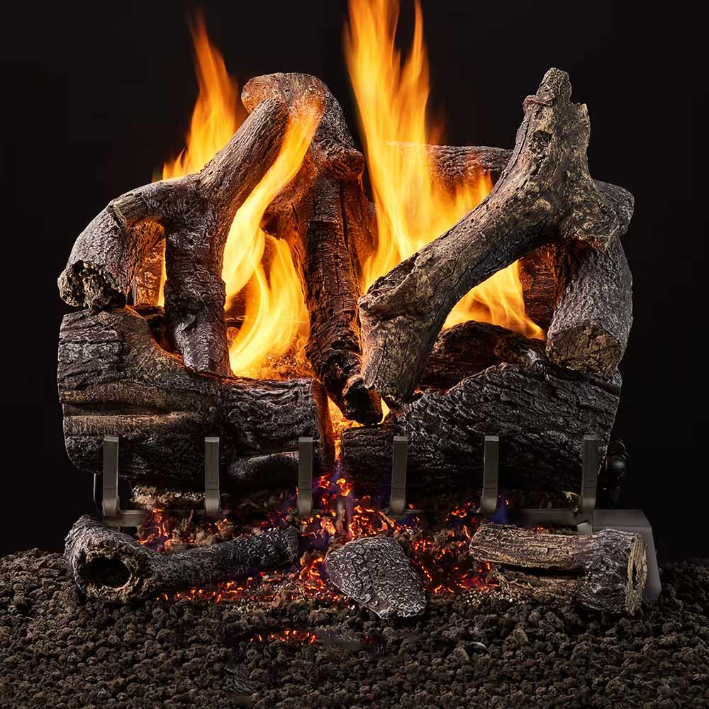 Majestic Grand Oak Outdoor Vented Gas Log Set – Firepits Direct
