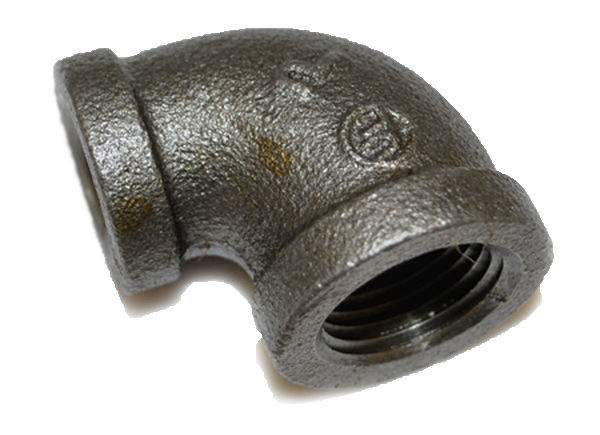 HPC Fire 503 Black Iron Reducing Elbow, 1/2-Inch to 3/8-Inch FPT ...