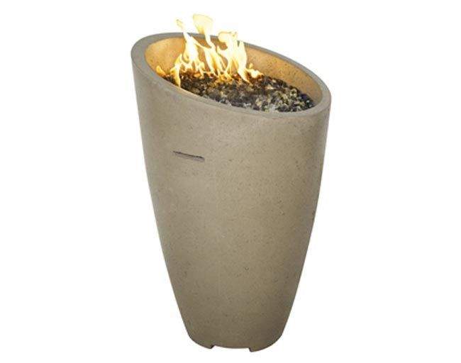 American Fyre Designs Eclipse 23-Inch GFRC Gas Fire Urn with Access ...