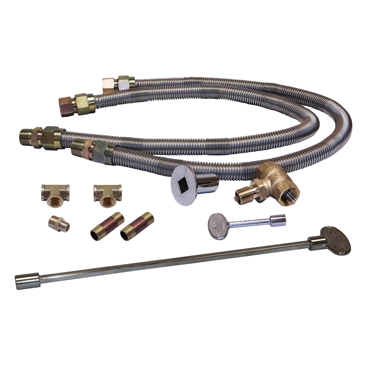 Warming Trends FK2 Double Flex Line & Key Valve Kit – Firepits Direct