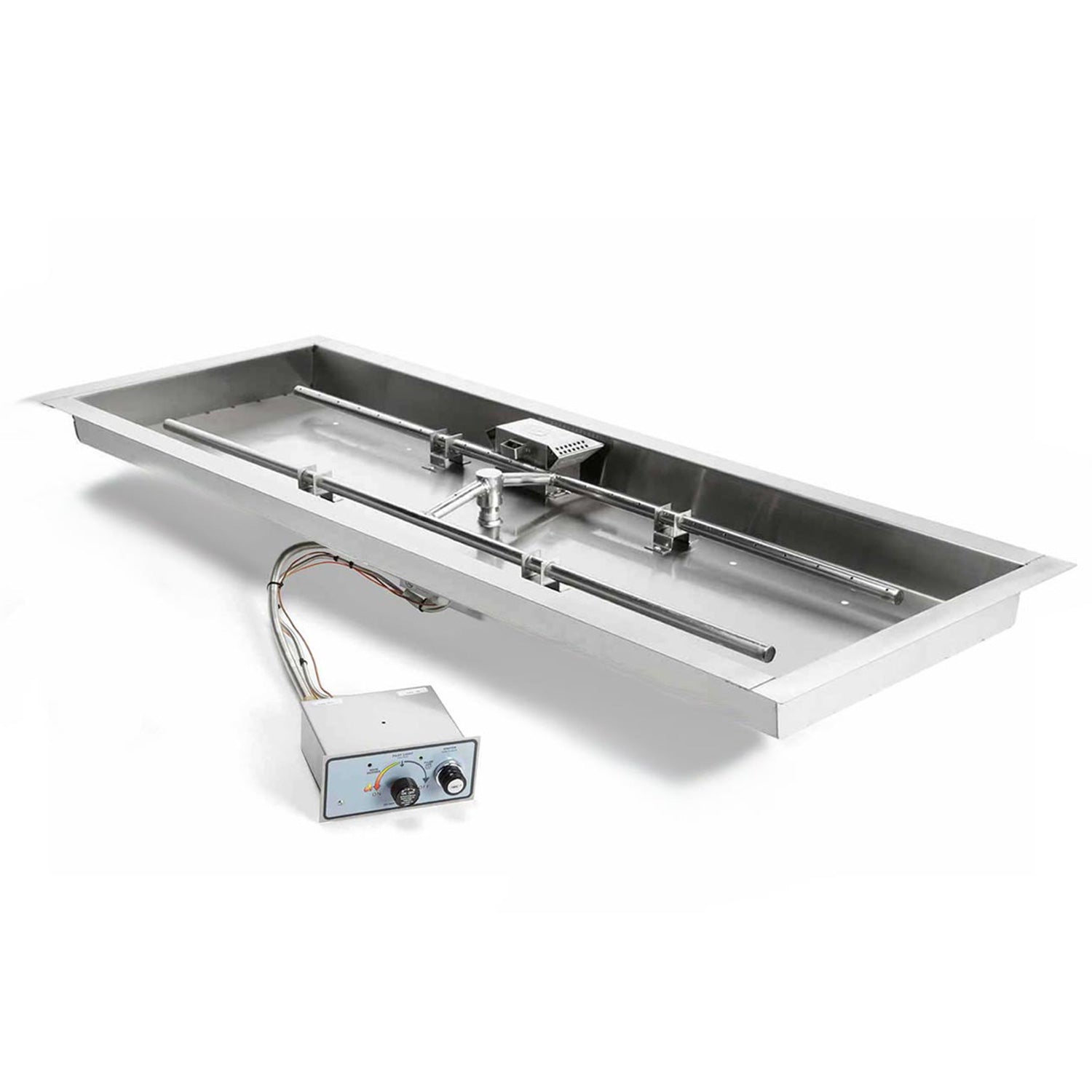 HPC Fire H-Shaped FPPK Push Button Flame Sensing Gas Fire Pit Kit with ...