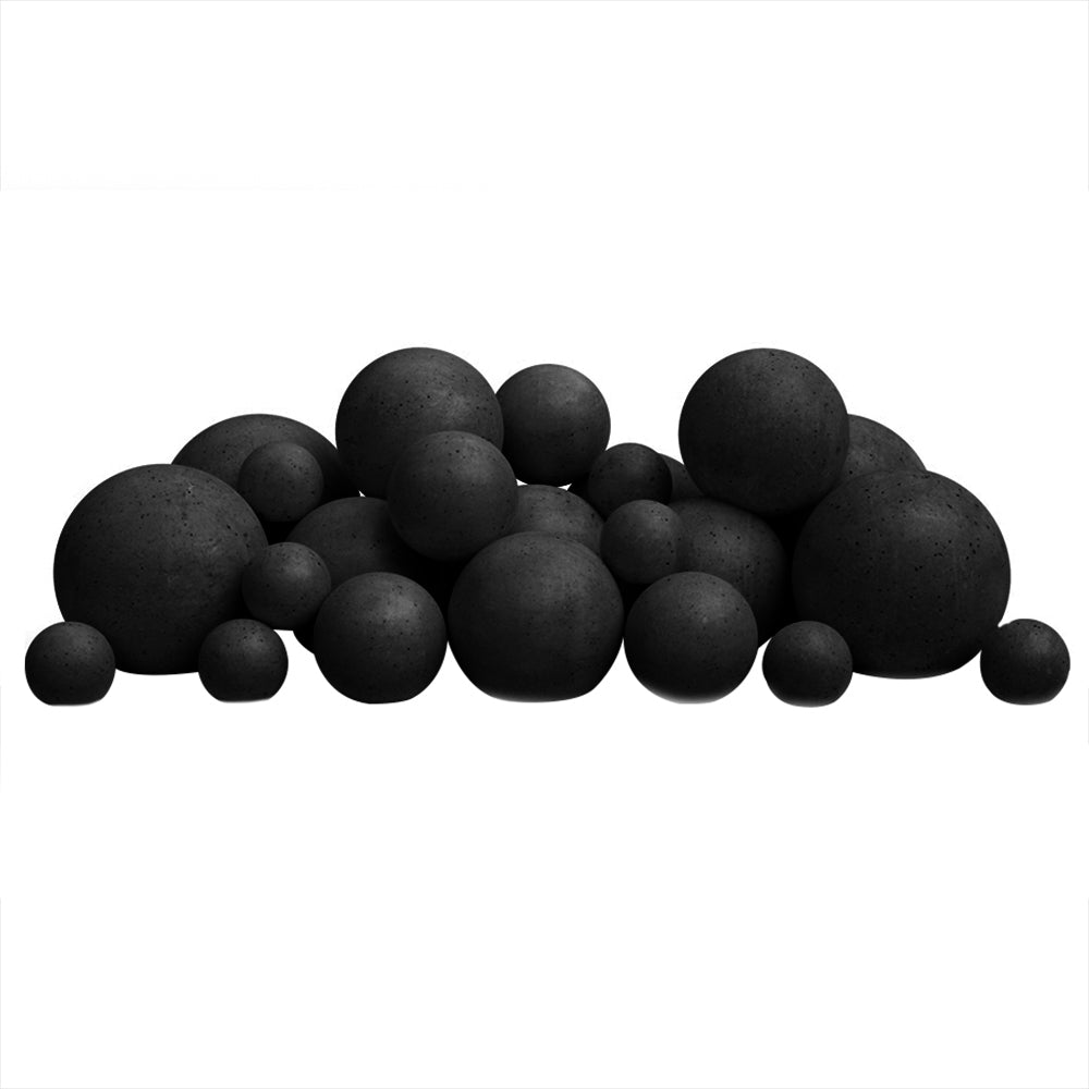 Real Fyre Contemporary Mixed Fyre Spheres Set – Firepits Direct