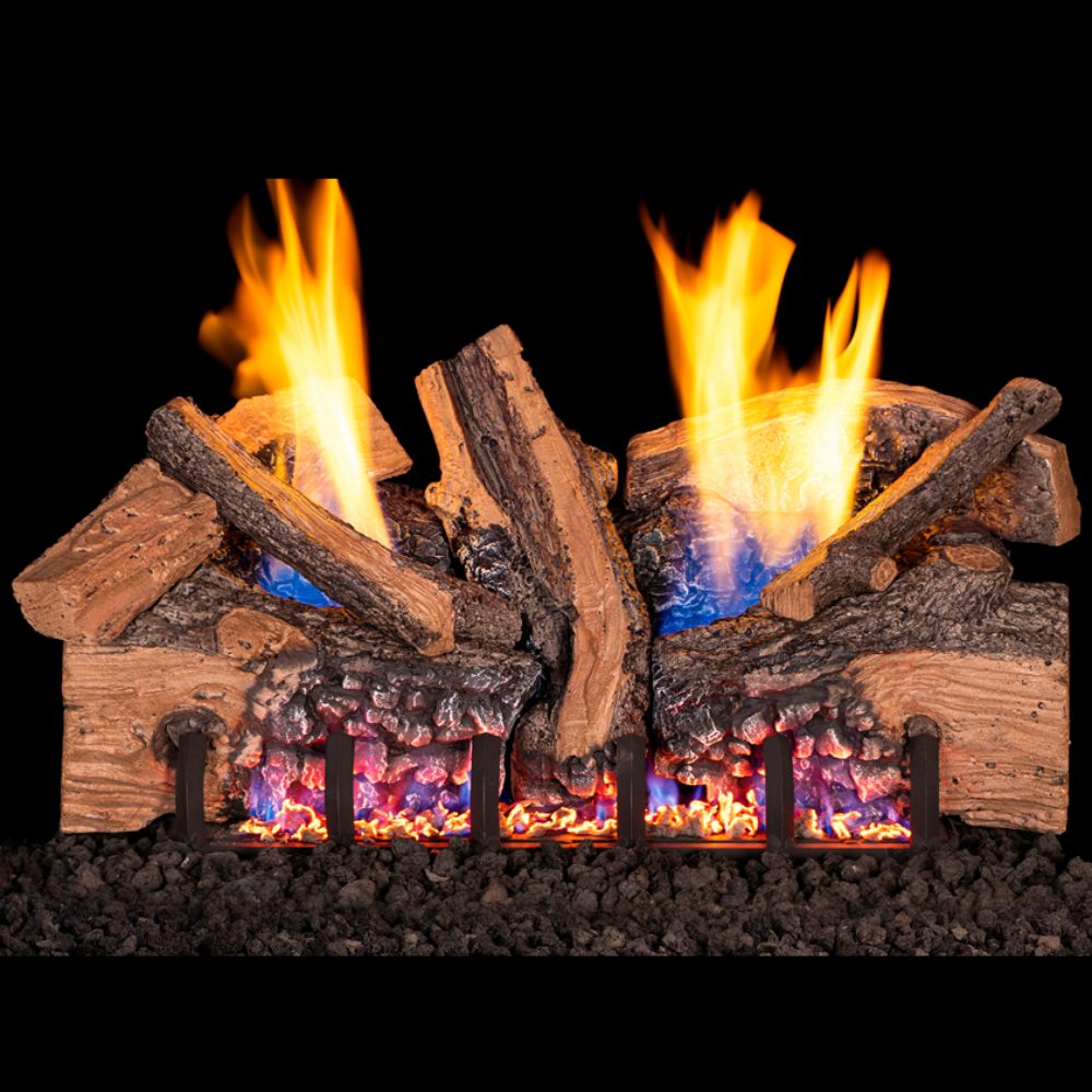 Real Fyre Foothill Split Oak Ventless Outdoor Gas Log Set – Firepits Direct