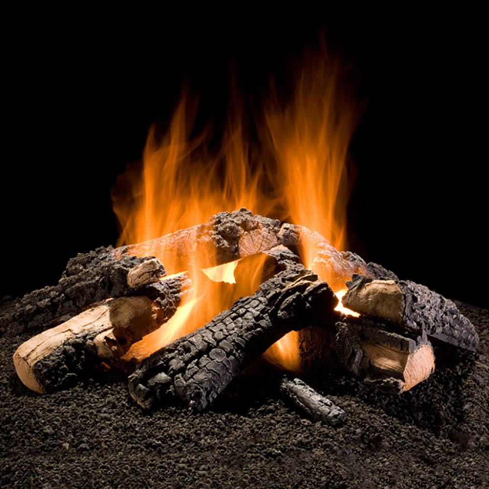 Hargrove Outdoor Wilderness Char Gas Log Fire Pit Stack Set – Firepits ...