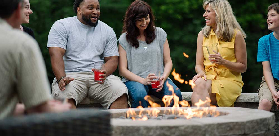 HPC Fire FPL18/24WD9 Western Driftwood Outdoor Concrete Gas Log Set, 9 ...