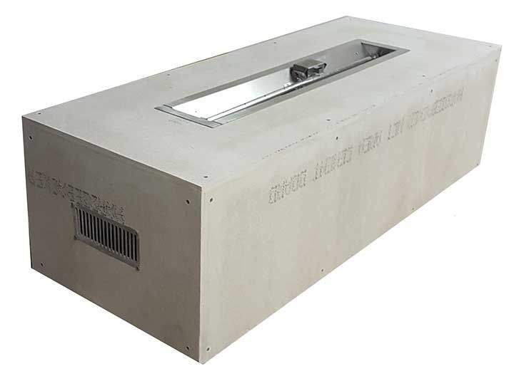 HPC Fire Rectangular 60x24-Inch Unfinished Fire Pit Enclosure for 48 ...