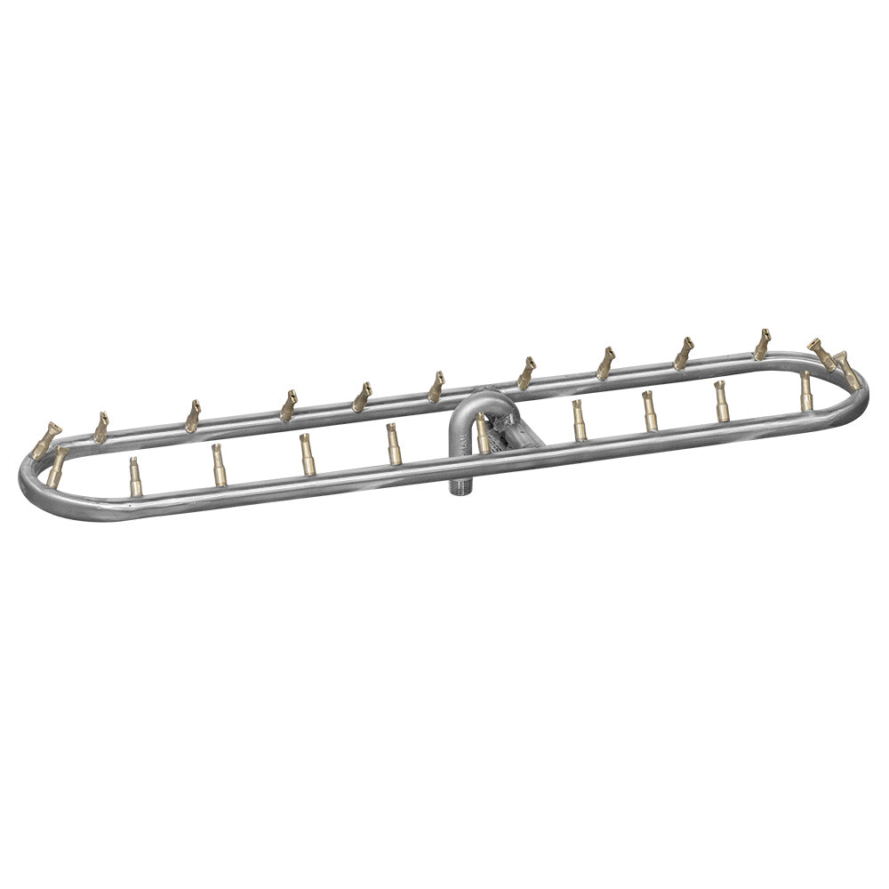 The Outdoor Plus Stainless Steel Racetrack Bullet Burner – Firepits Direct