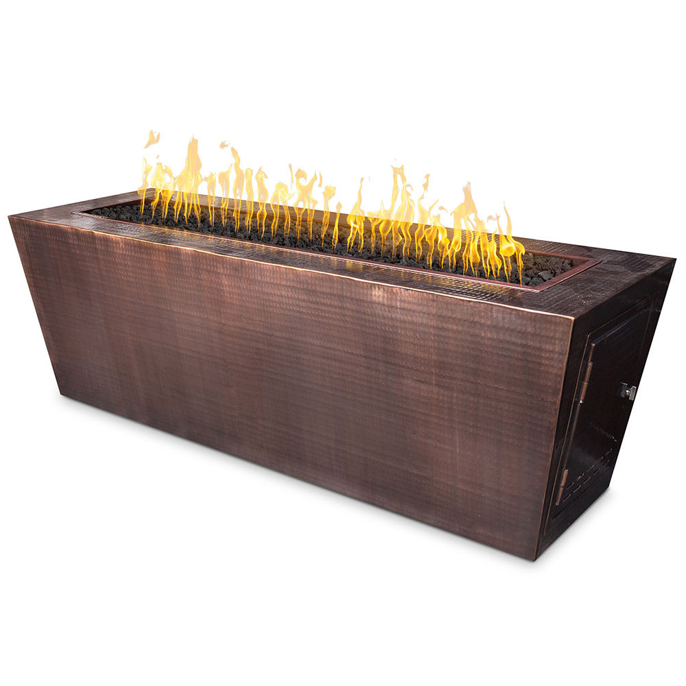 TOP Fires by The Outdoor Plus Mesa 72x24-Inch Linear Copper Gas Fire ...