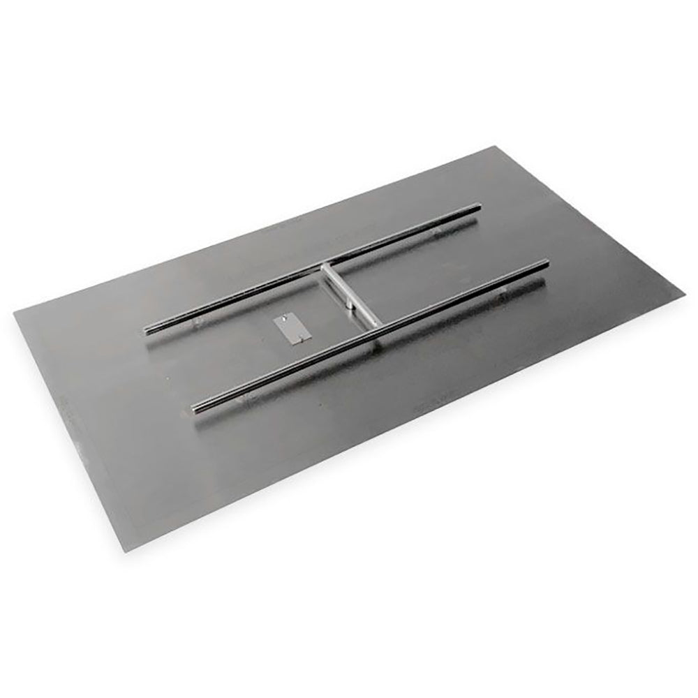 American Fire Glass Stainless Steel Flat Pan with H-Burner – Firepits ...