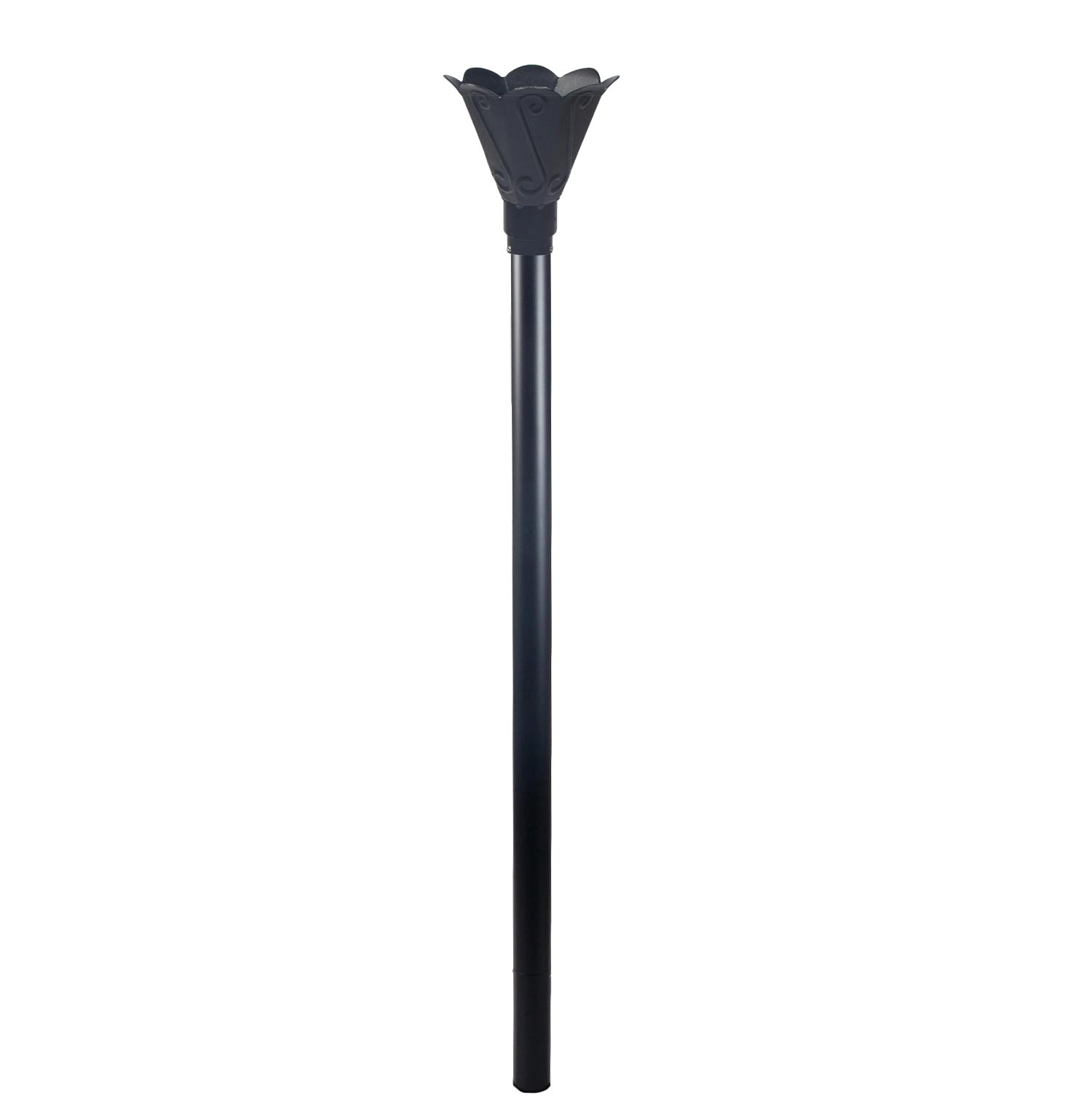 Fire by Design Tulip Gas Torch Head with Black Powder-Coated Pole ...