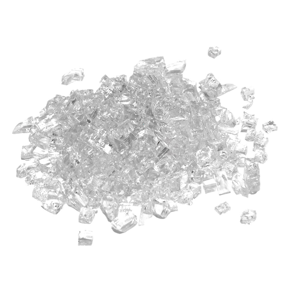 Real Fyre GL-10-C Clear Fire Glass, 10 Pounds – Firepits Direct